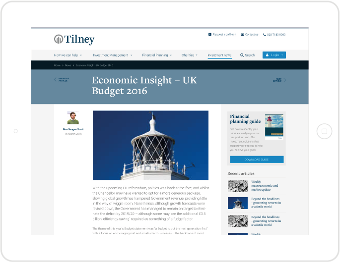 Tilney - Case study - Vector