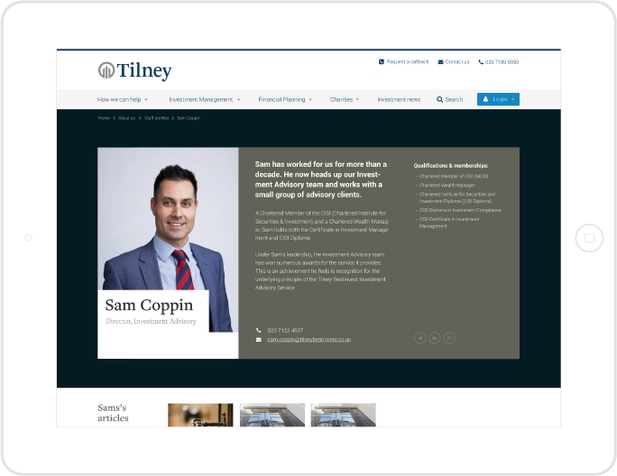 Tilney - Case study - Vector